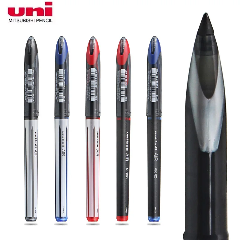 Uni-Ball-Air-Roller-Ball-Gel-Pens-0-5mm-Extra-0-7mm-Fine-Point-Japan ...