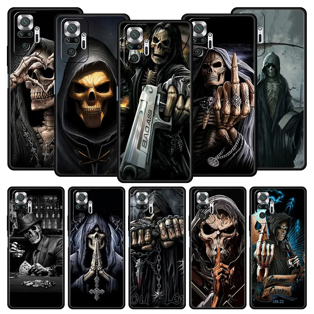 Skull-Skeleton-Grim-Reaper-Fashion-Phone-Case-For-Xiaomi-Redmi-Note-13 ...