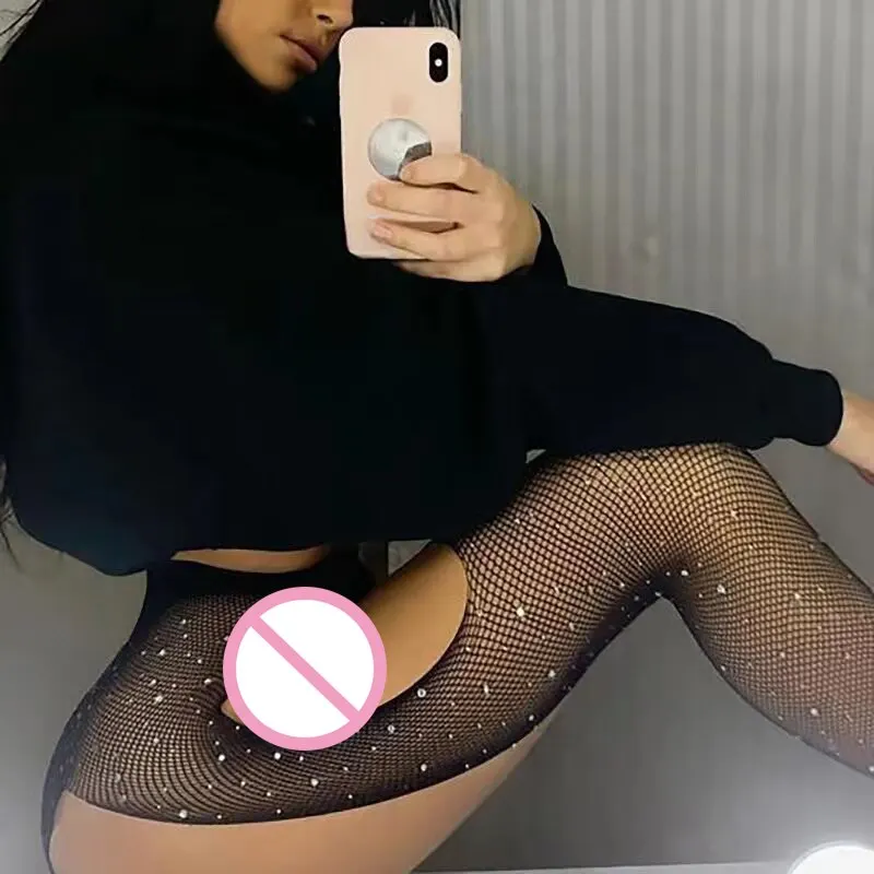 1-St-ck-sexy-Str-mpfe-Strass-steine-aush-hlen-vierseitige-Netz-str-mpfe-mit-offenem.jpg