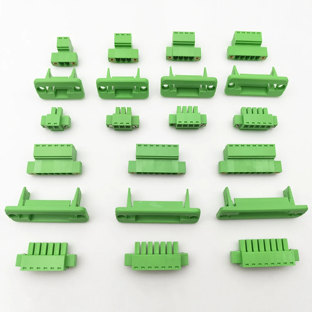 1Set 3,81mm 2/3/4/5/6/8/9/10/12Pin Steckbare PCB Schraube Terminal ...
