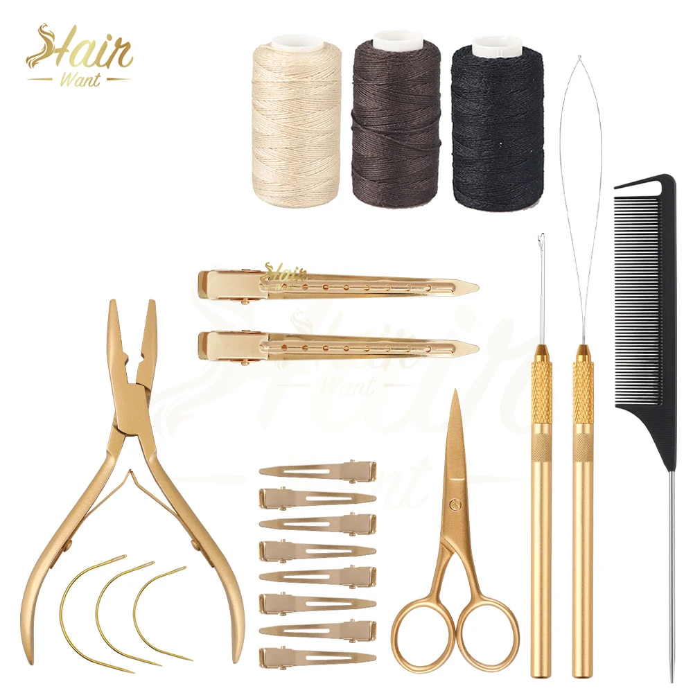 Hair-Want-Hair-Extensions-Tool-Kit-Micro-Ring-Needle-Pulling-Hook-With ...