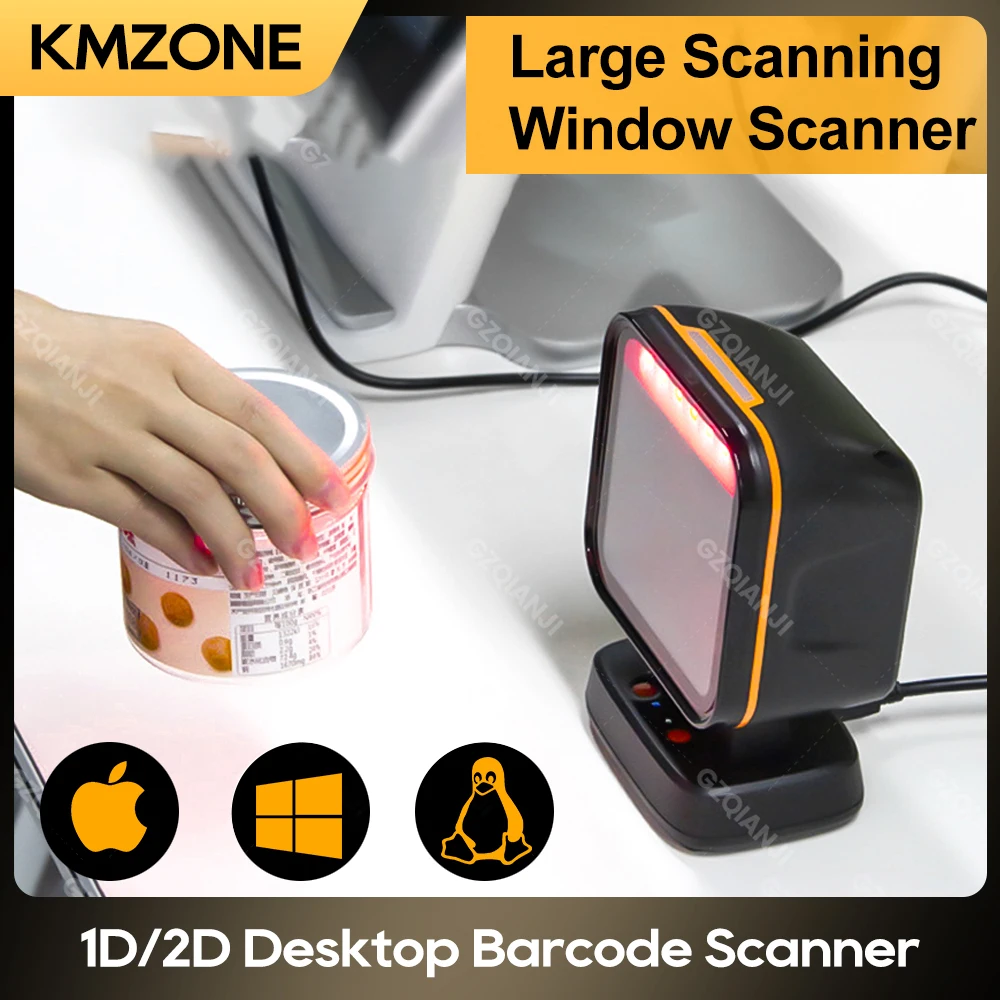 Square-Desktop-Scanner-1D-2D-QR-Code-Omnidirectional-Automatic-Sensing ...