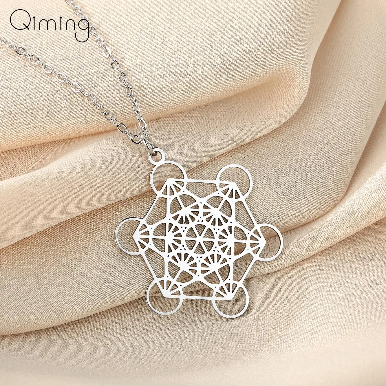 Stainless-Steel-Sacred-Geometry-Metatron-Pendant-Necklace-Women-Men ...