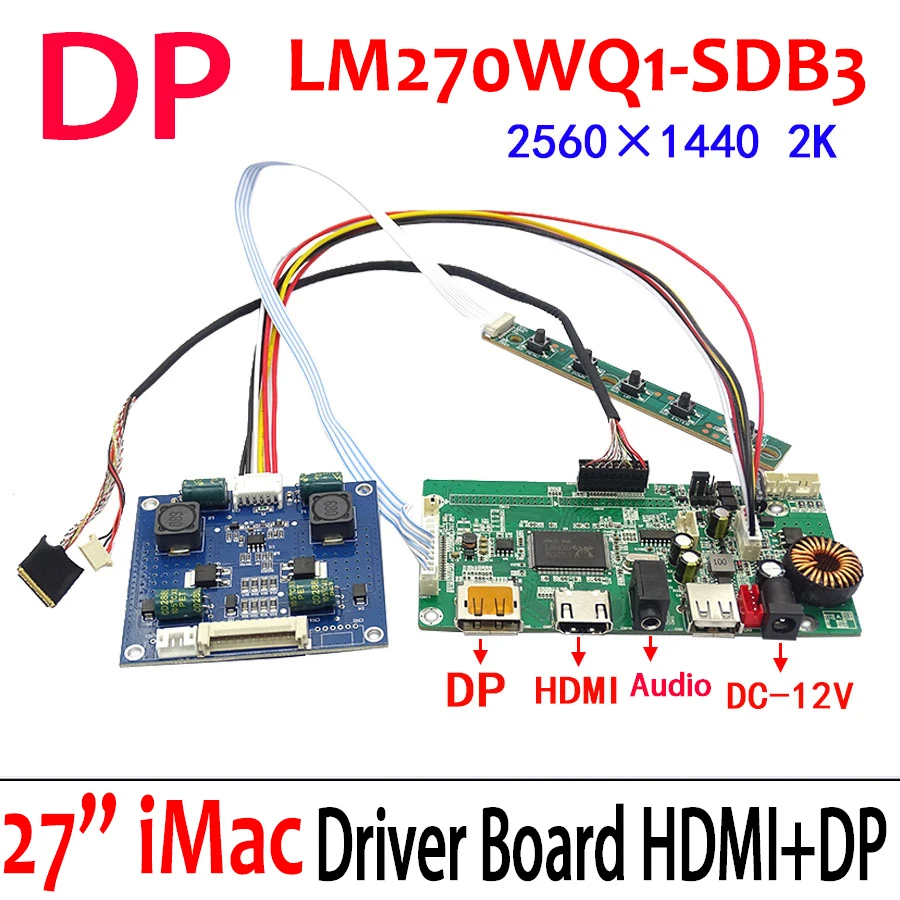 For-27-iMac-LM270WQ1-SDB3-2560x1440-2K-eDP-LCD-Driver-Board-VGA-HDMI-DP ...