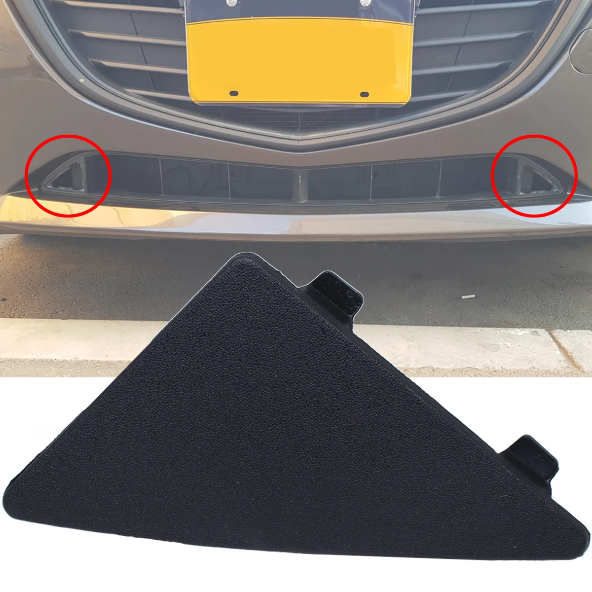 Front-Bumper-Triangle-Cover-For-Mazda-3-Axela-BM-Left-Right-Trim-Cap ...