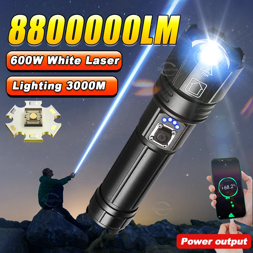 Ultra-Powerful-Flashlight-High-Power-LED-Flashlights-8800000LM-Long ...
