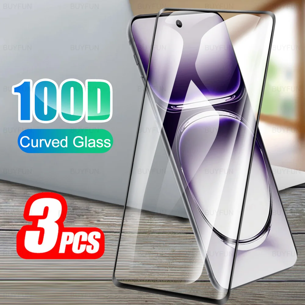 3Pcs-For-Oppo-Reno12-Pro-Curved-Premium-Tempered-Glass-OppoReno12-Reno ...