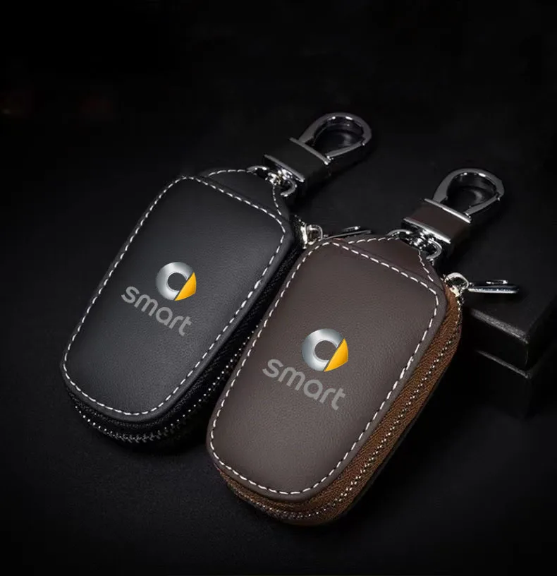 Bolsa-de-couro-Shell-de-prote-o-da-chave-do-carro-chaveiro-para-Smart ...