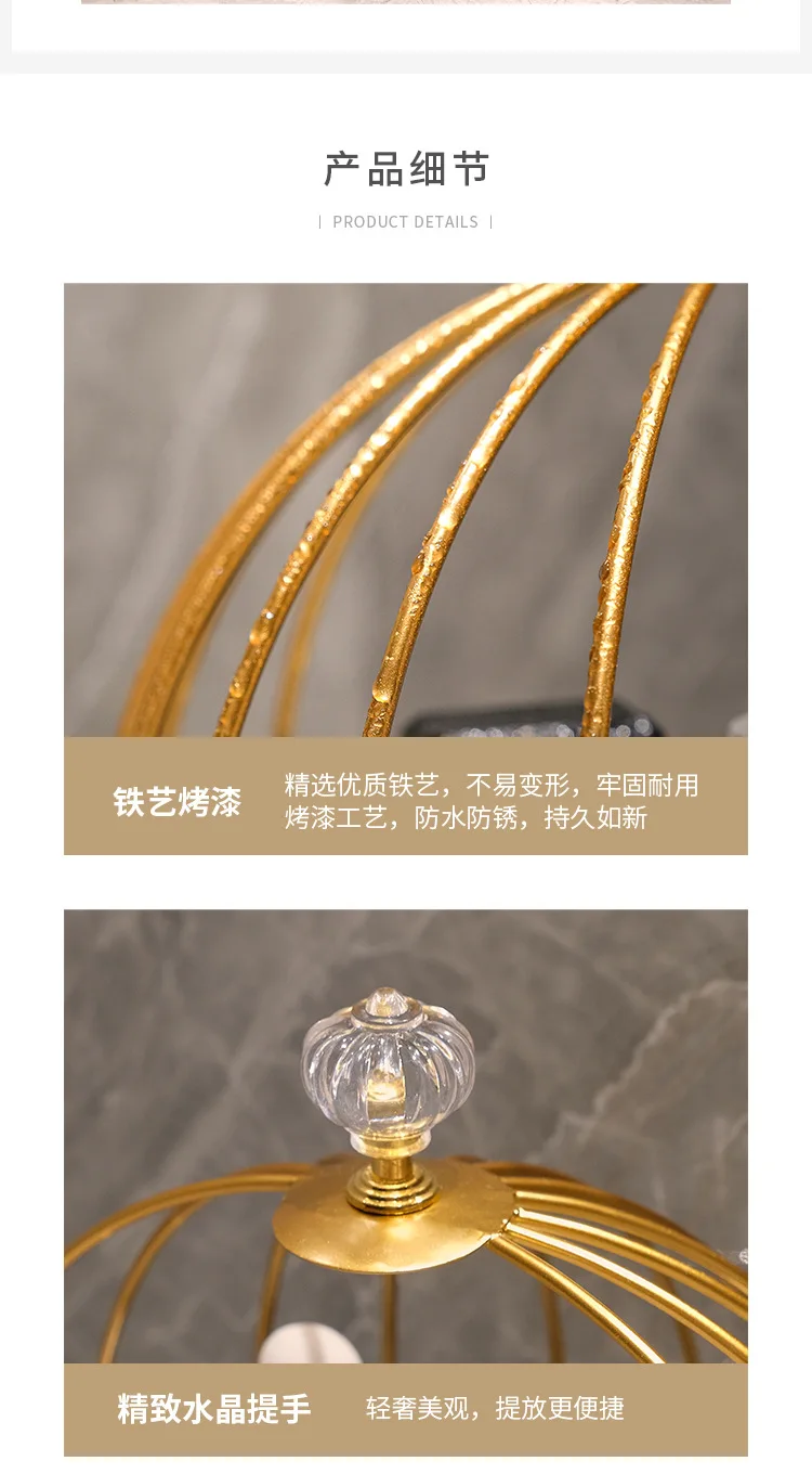 Couleur noir double couche Cage à oiseaux en fer Portable, boîte de ...