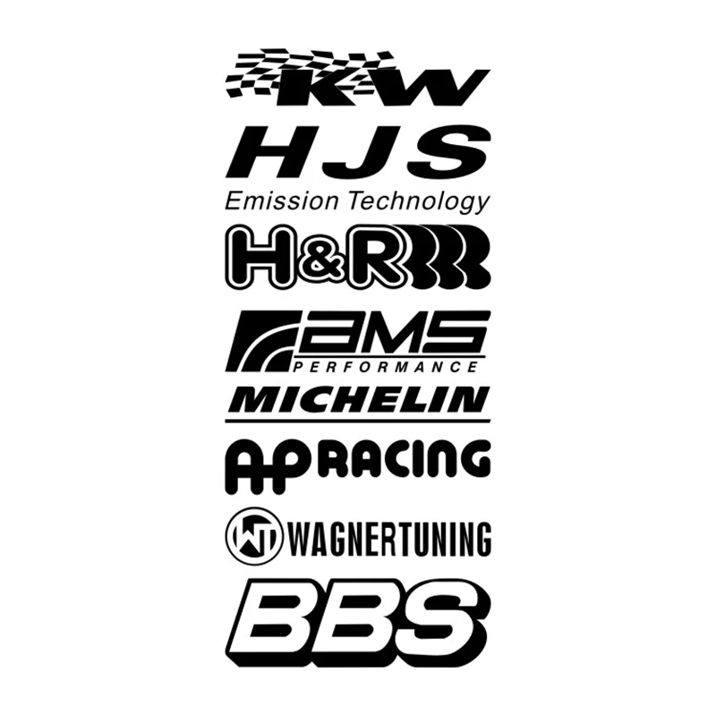 Racing Car Logo Stickers
