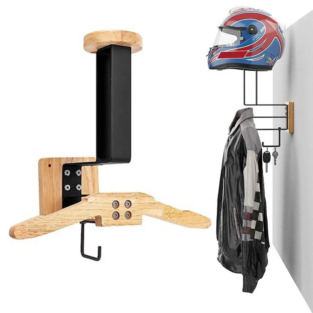 Vest Hanger Wall Mount Motorcycle Helmet Jacket Wall Mount Organizer ...