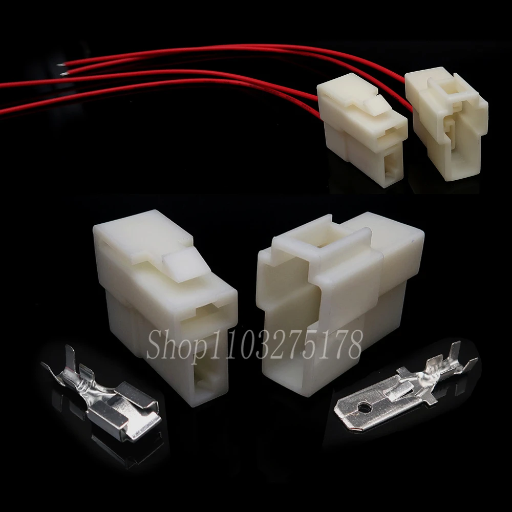 1-Set-2-Pin-7-8mm-Male-Female-Connector-Automotive-Socket-Car-Plug-With ...