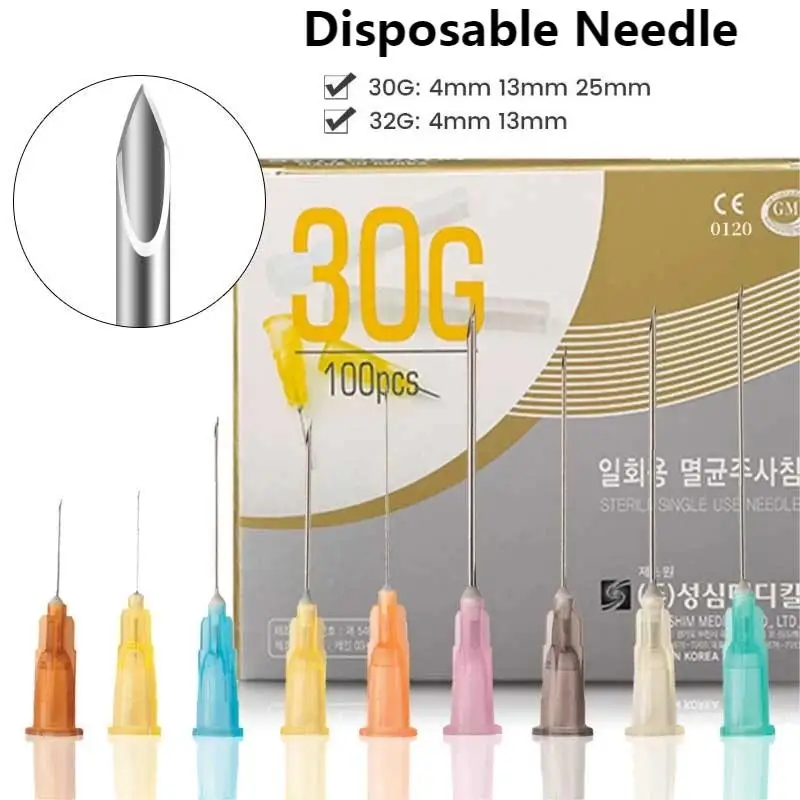 Belleza médica de plástico desechable 30G, 18G,25G,27G,31G,32G,34G ...