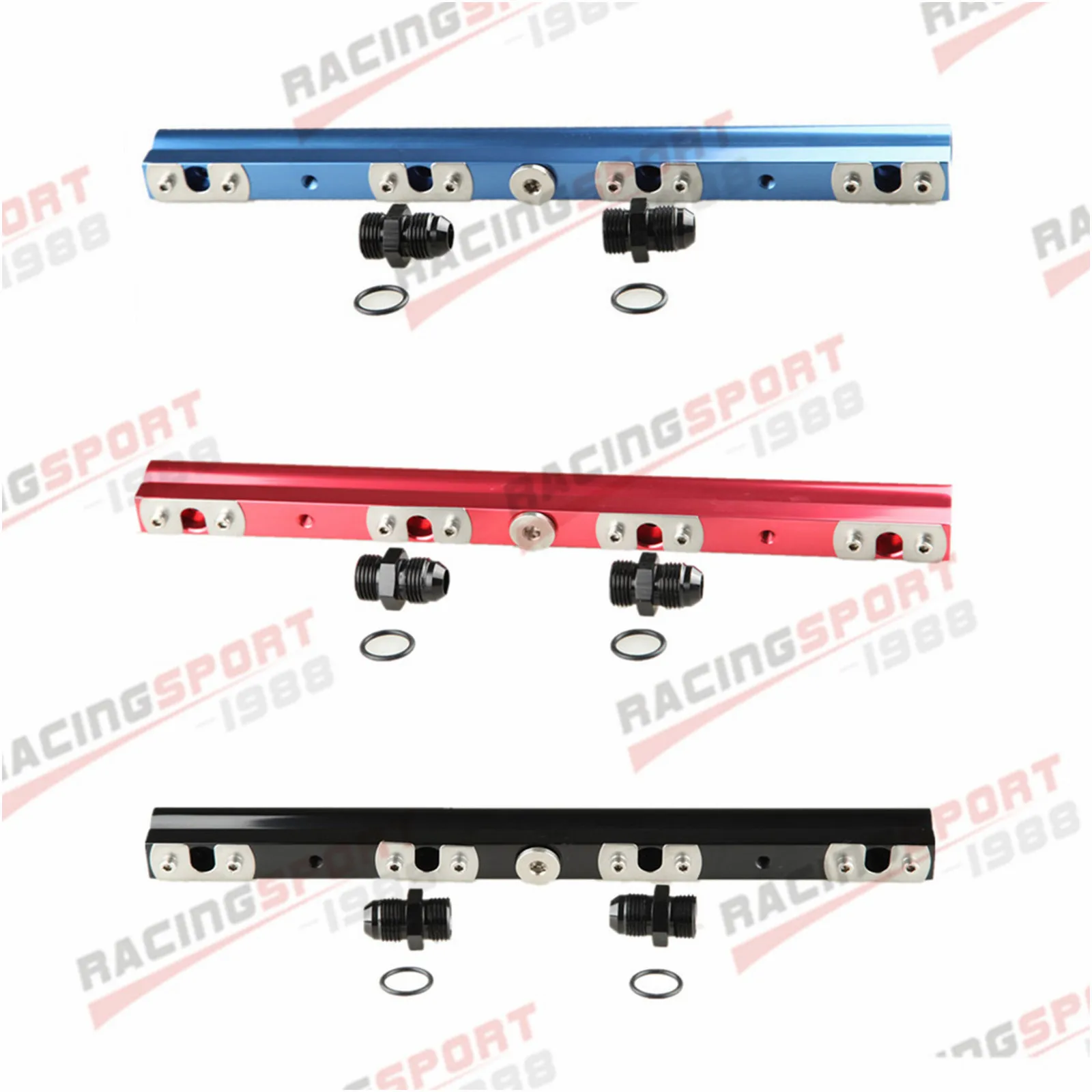Aluminum High Flow Fuel Rail For Nissan 200SX S14 S15 SR20DET Blue/RED ...