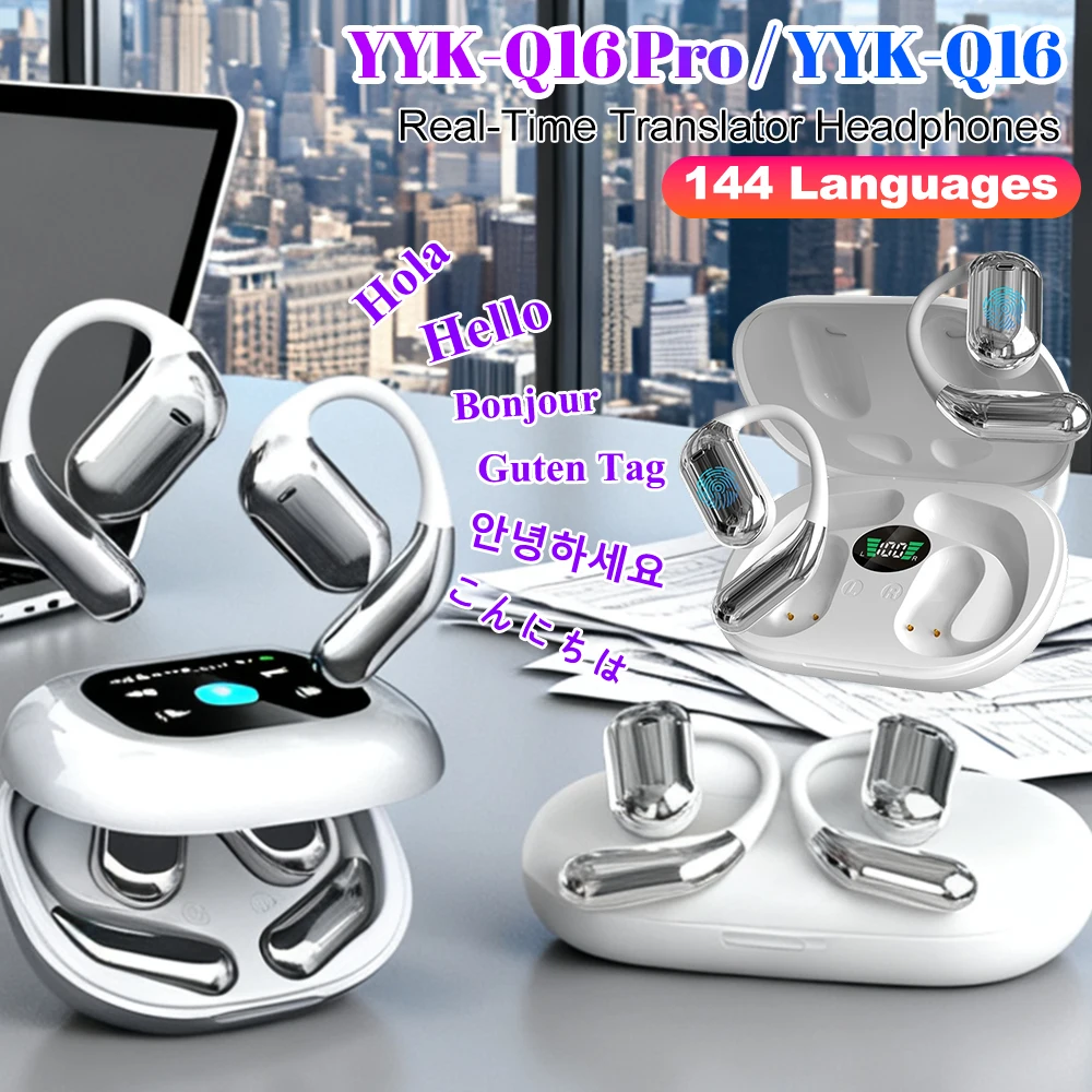 YYK-Q16 Pro/Q16 auriculares para traducción de idiomas auriculares ...