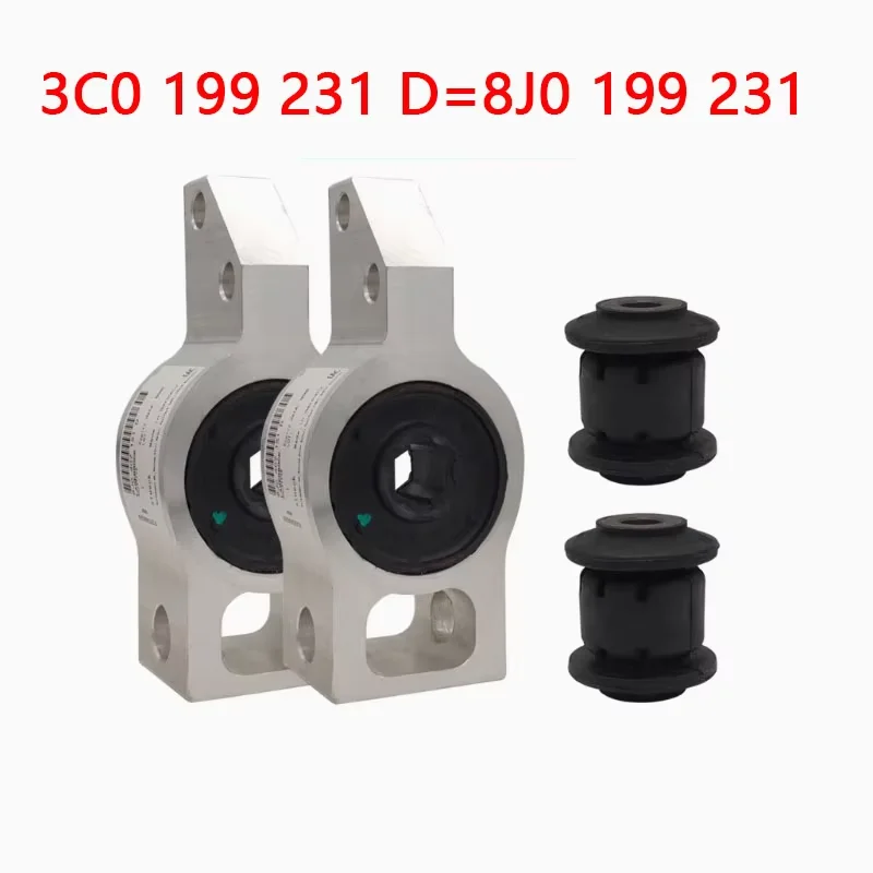 3C0199231E Front Control Arms Bushing Lower Bracket Rubber Suspension ...