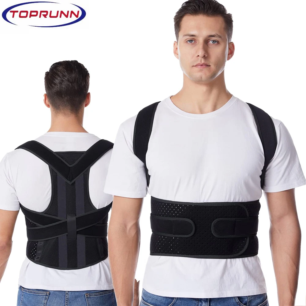 Adjustable-Adult-Corset-Back-Posture-Corrector-Therapy-Shoulder-Lumbar ...