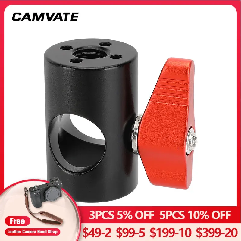 CAMVATE Light Stand Head Adapter With ARRI Locating Hole For Light ...