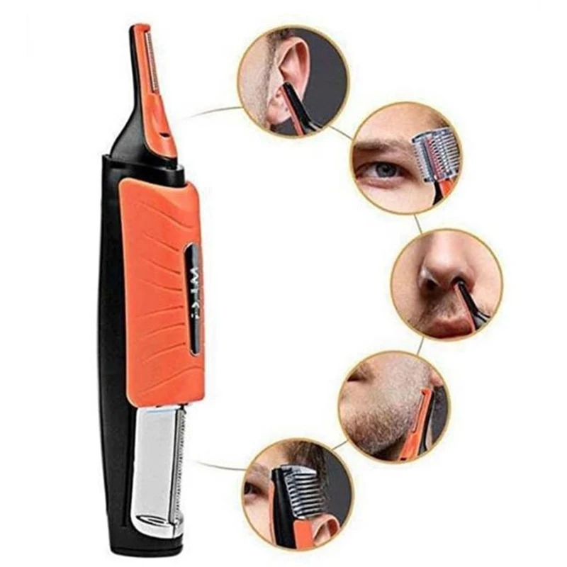 Electric Ear Nose Hair Trimmer Razor Brow Shaping Portable Shaving With ...