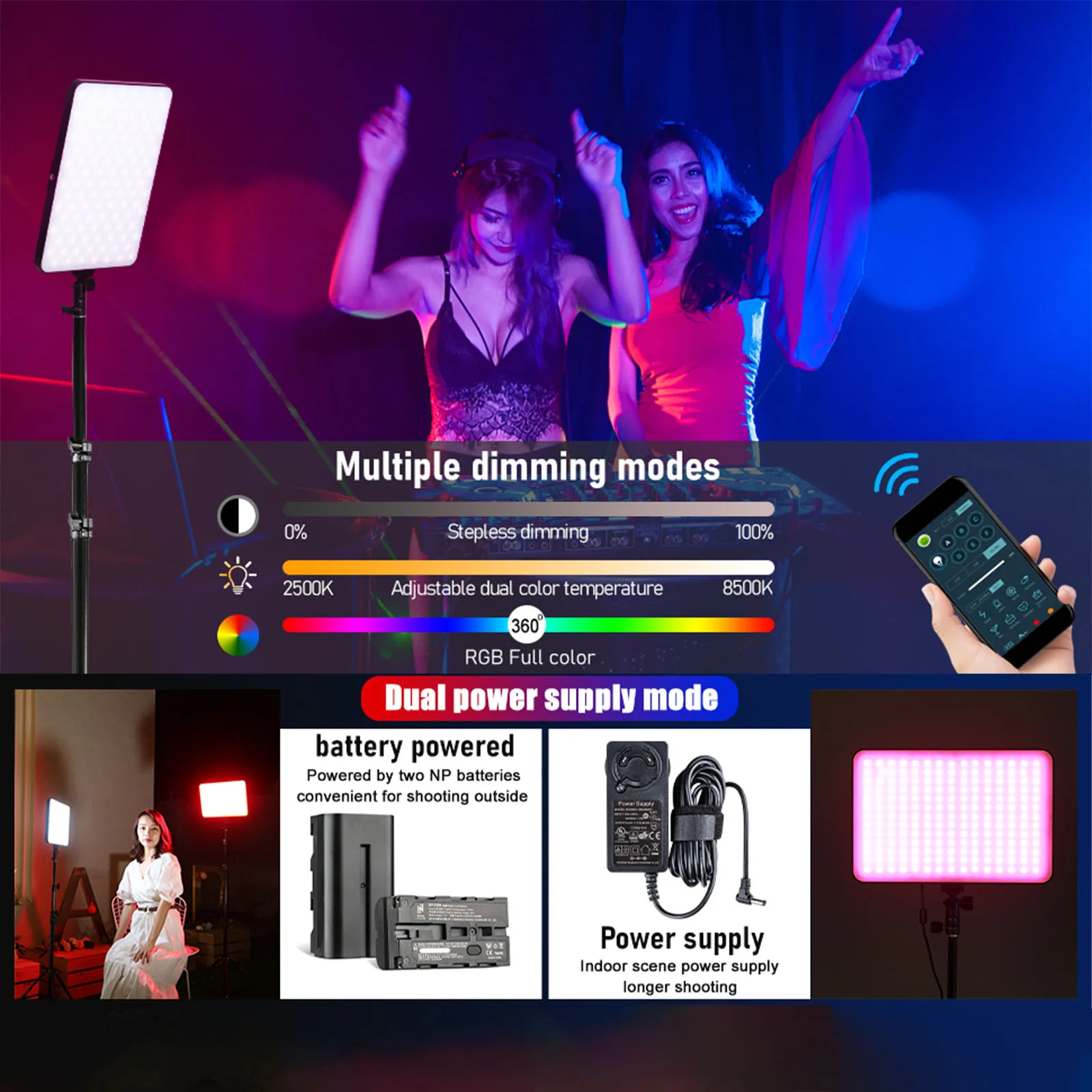 Weeylite-Sprite-40-RGB-Panel-Light-LED-Video-Light-with-Remote-Control ...