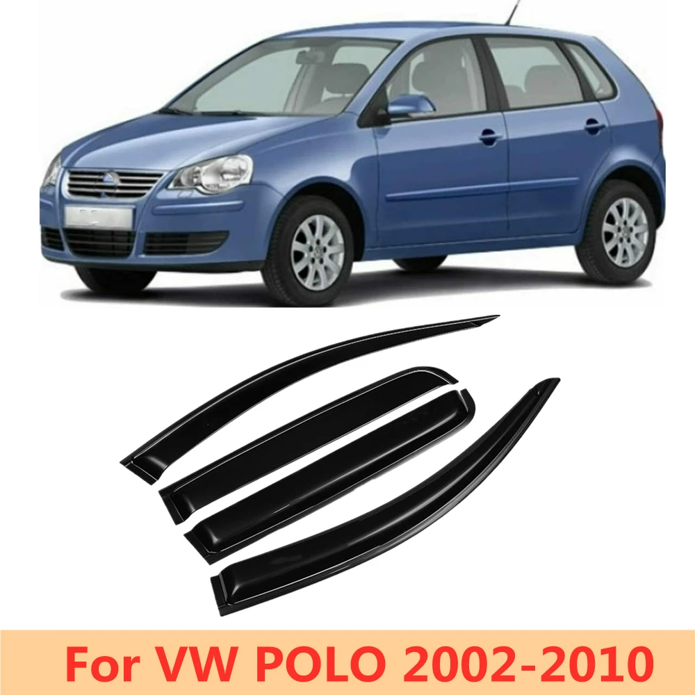AutoVision Window Visor For VW Polo 2002-2008 Window Wind Deflector Ra ...