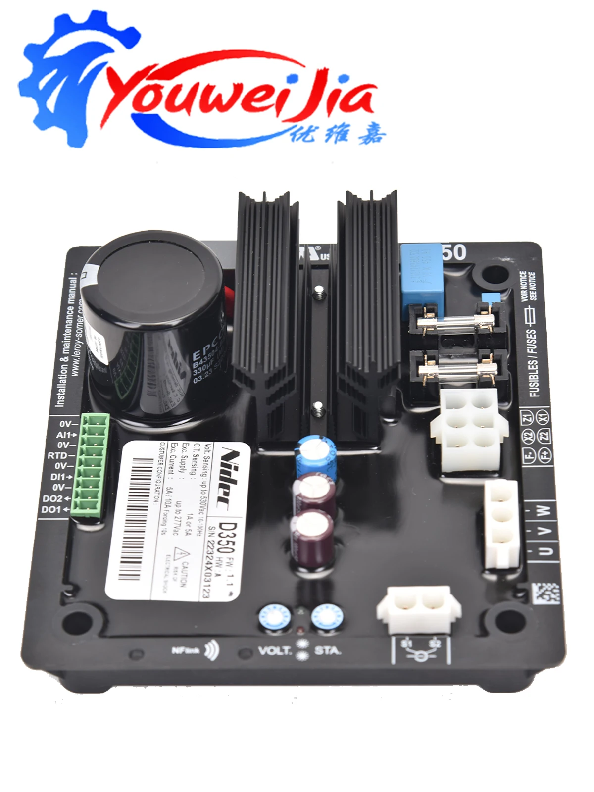 Оригинальный модуль конфигурации Leroy Somer AVR D350 NFLINK для панели ...