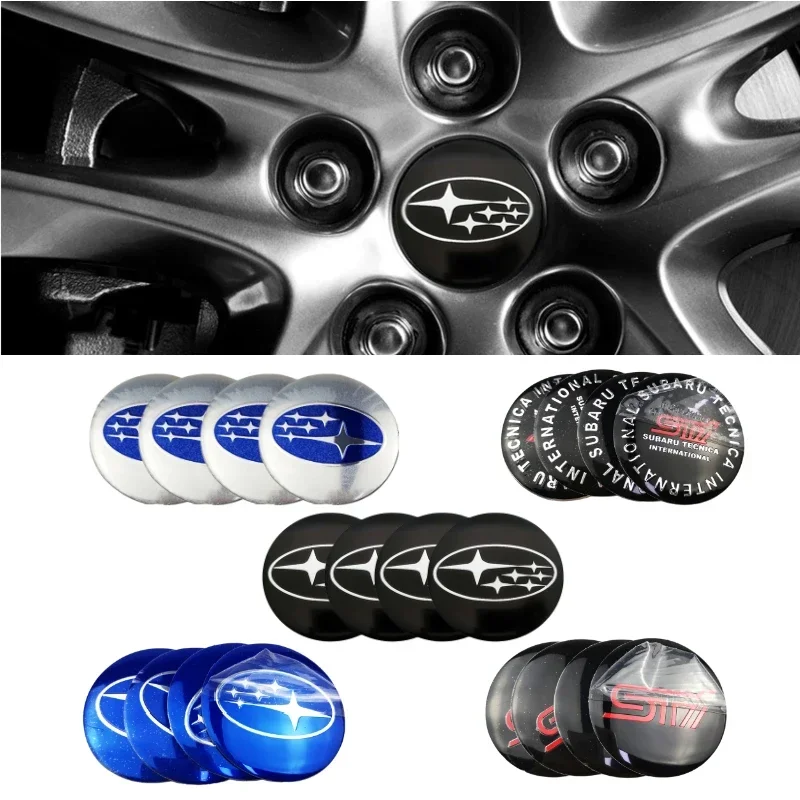 56mm-Car-Wheel-Center-Badge-Stickers-Hub-Cover-Emblem-Decal-for-Subaru ...