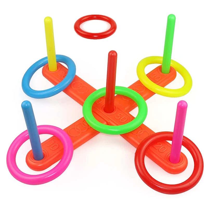 Children-Ferrule-Toys-Cross-5Rings-Throwing-Loop-Puzzle-Body-Building ...