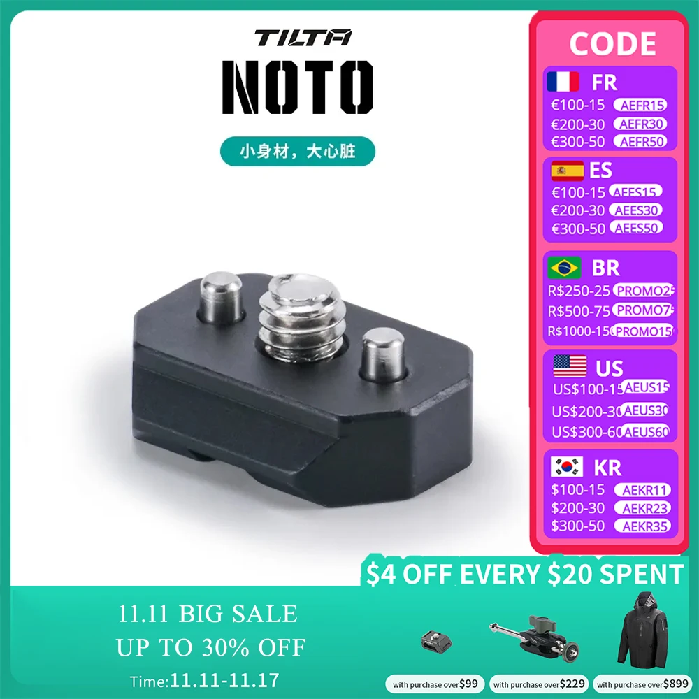 TILTA NATO Rails Adapter Accessories TA-1420-NTR4 1/4"-20 Mounting ...