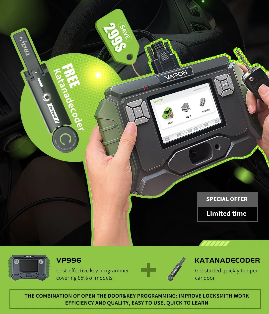 VAPON-VP996-Key-Programming-Expert-Chip-Detecter-No-Token-Limit ...