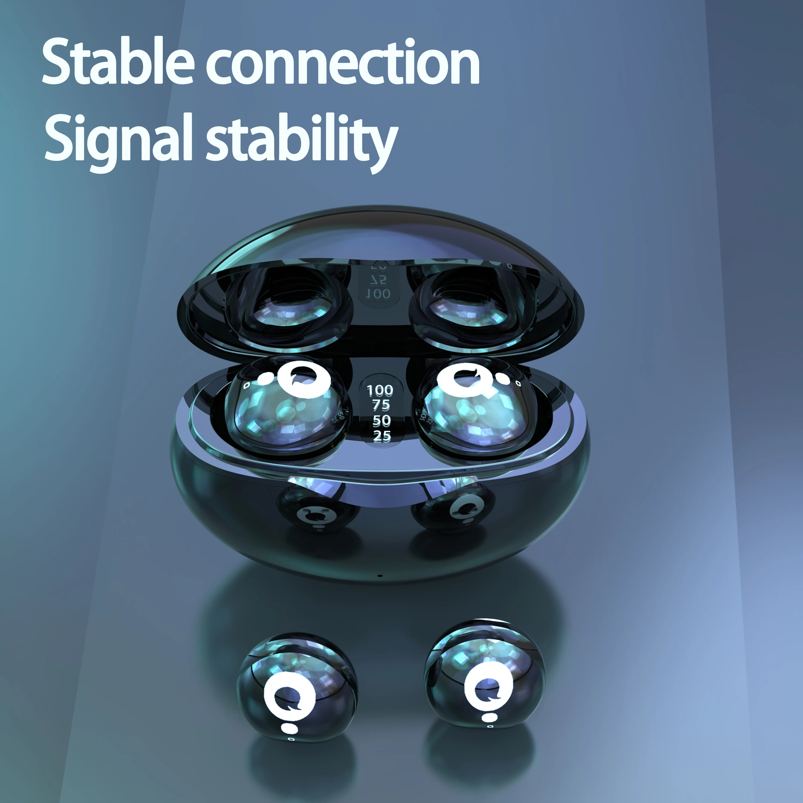 Mini Wireless Bluetooth Headphones HiFi Music Earphone HD Call Headsets ...