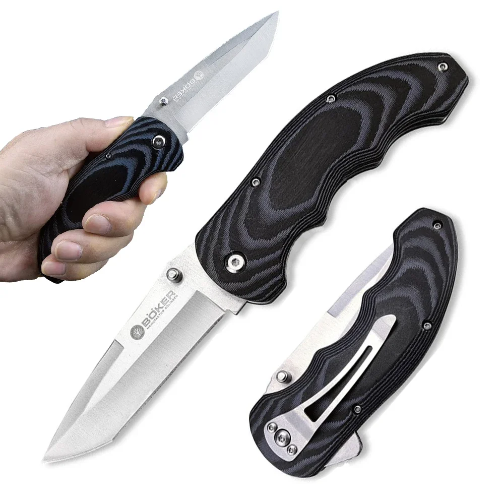 Navaja-de-bolsillo-Boker-de-acero-inoxidable-cuchillo-plegable-de ...