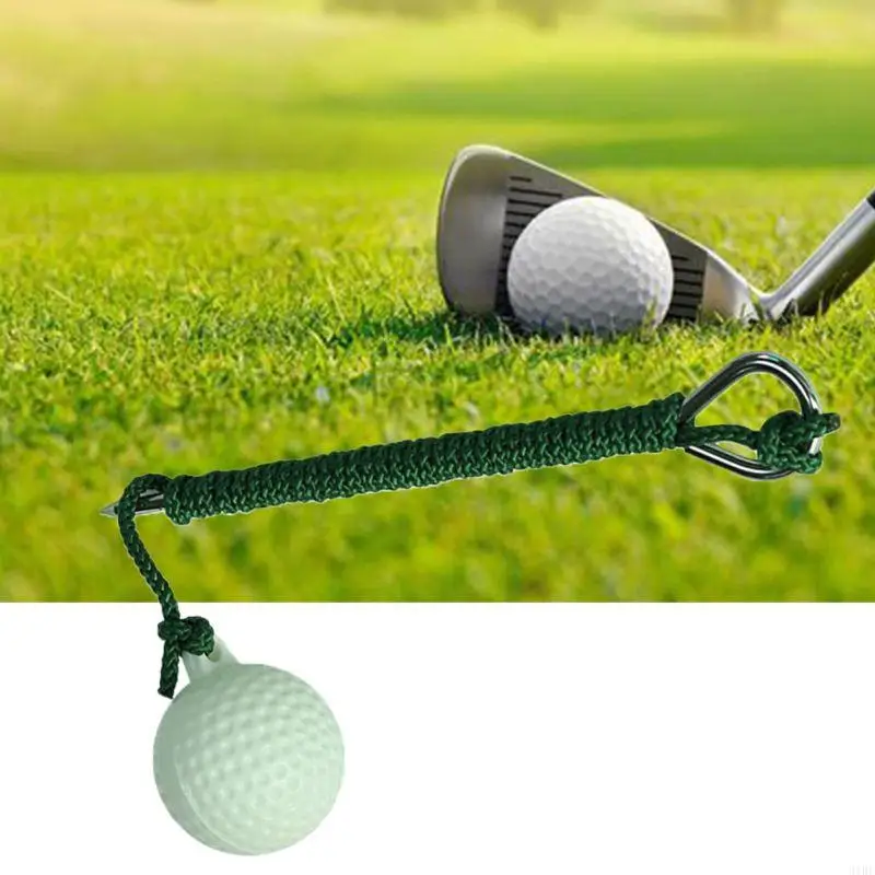 31BE Golf Fly Swing Training Rope Ball Portable Golf Practice Rope Ball ...