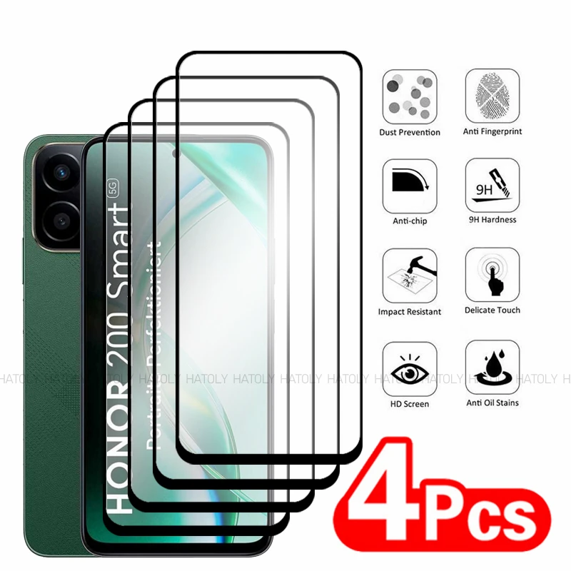 2-4PCS-Tempered-Glass-For-Honor-200-Smart-Screen-Protector-For-Honor ...