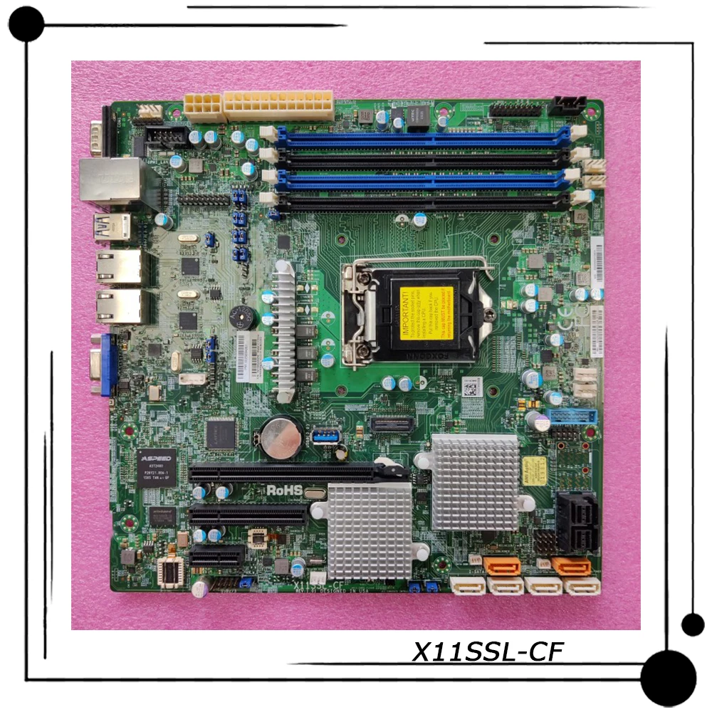 Server Micro-ATX Motherboard LGA1151 C232 Chipset Supports E3-1200 v6 ...
