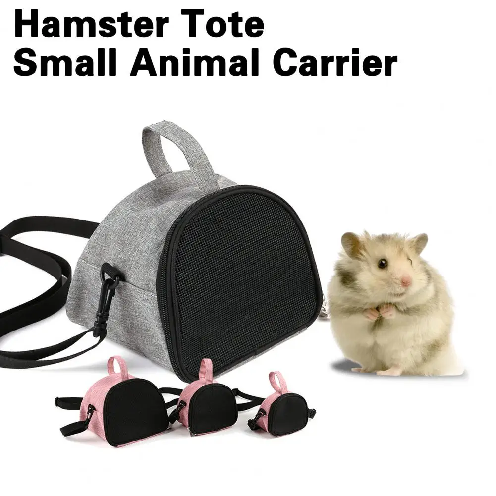 Portable Hamster Pouch Breathable Soft Hamster Carrier Zipper Closure ...