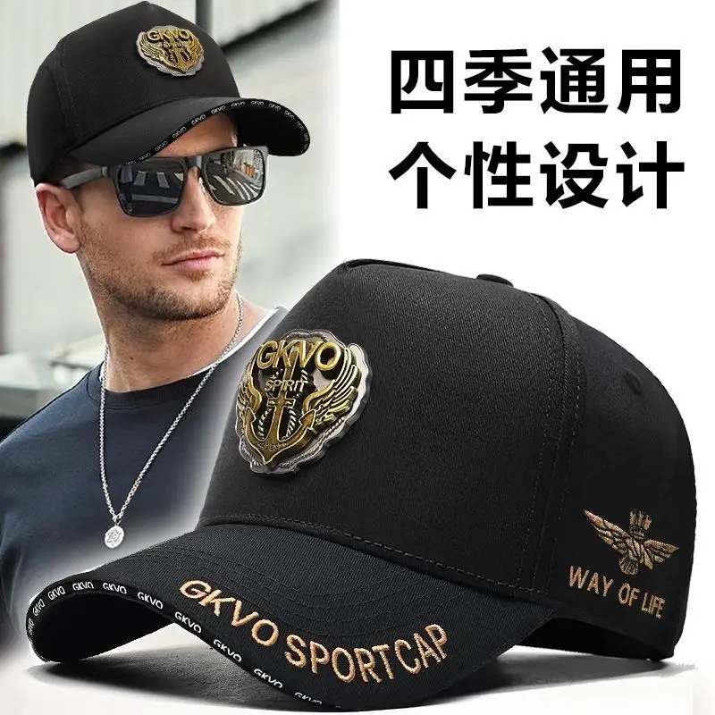 2024-New-Four-Seasons-Tall-Crown-Men-s-Big-Baseball-Cap-plus-Size-Shade ...
