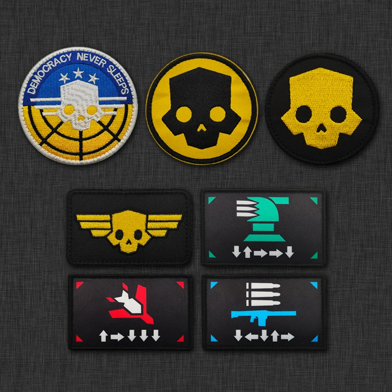 Hell-Divers-2-Super-Earth-Stratagem-500-Kg-Bomb-Morale-Badge-Hook-Loop ...