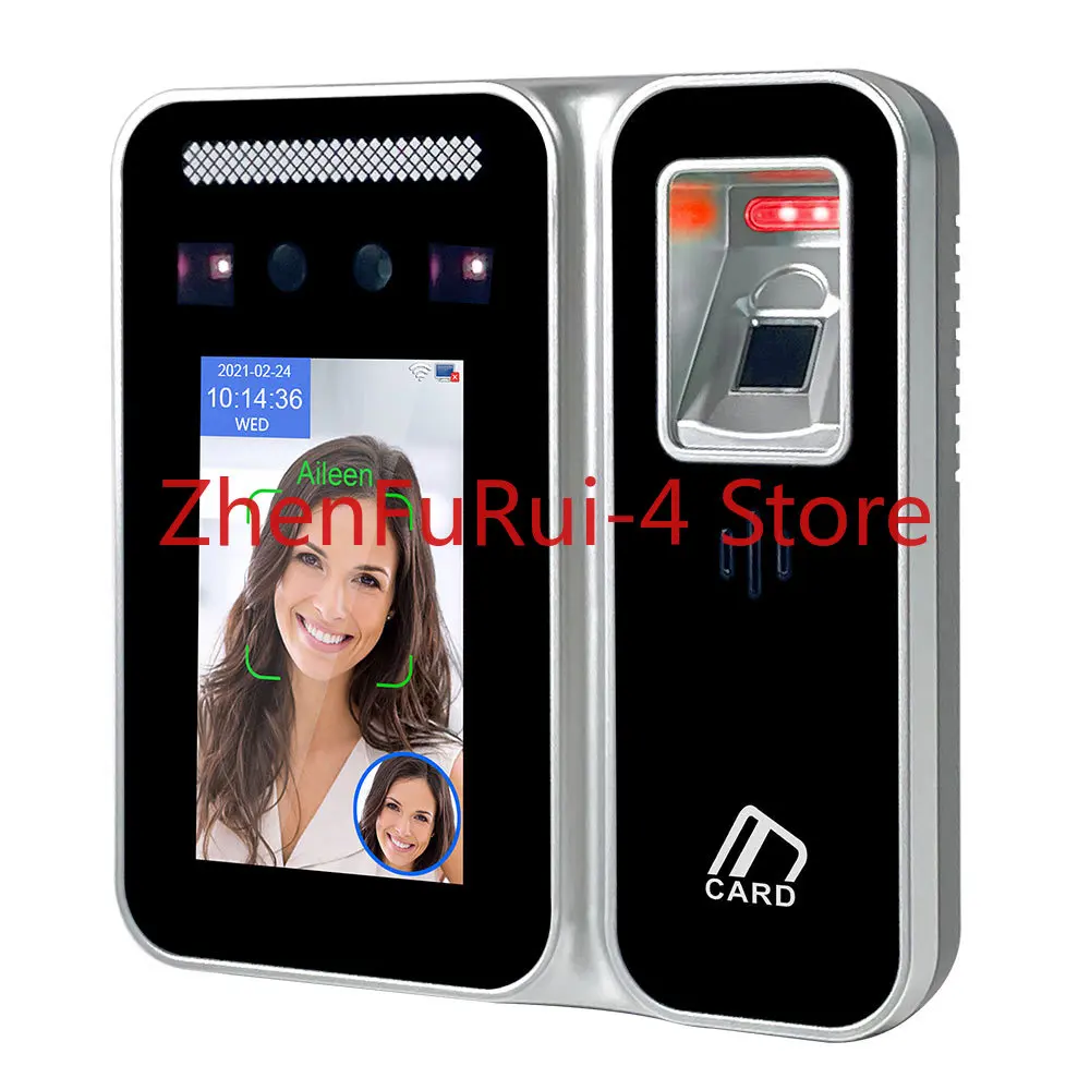 AI Face Time Attendance Machine Biometrics RFID NFC Card Fingerprint ...