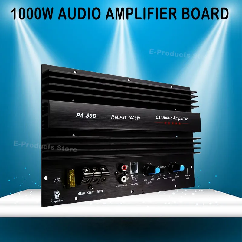 PA-80D-1000W-12V-Universal-Amplifier-Board-Car-Mono-Audio-Power ...