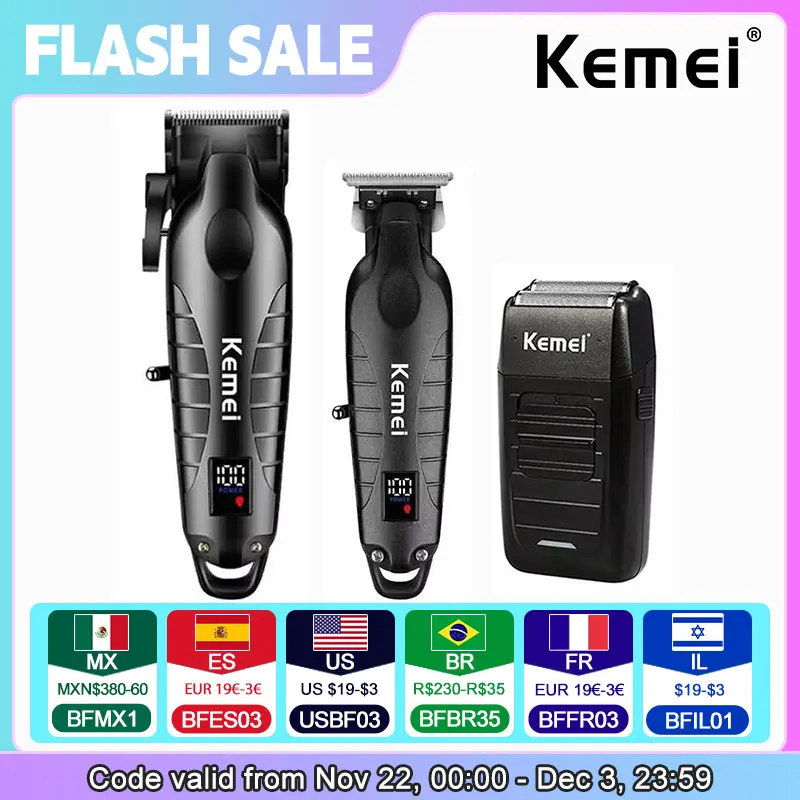 Kemei-Kit-de-tondeuse-cheveux-pour-hommes-rasoir-lectrique-tondeuse-cheveux-machine-de-d-coupe ...