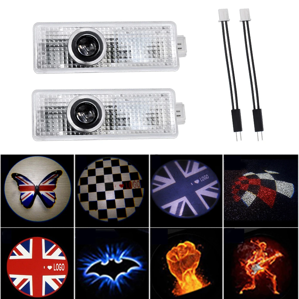 For Mini Cooper Car Logo Door Light Led Projector Welcome Lamp ...