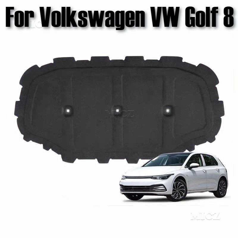 For Volkswagen VW Golf 8 Car Engine Hood Sound Heat Fire Insulation ...