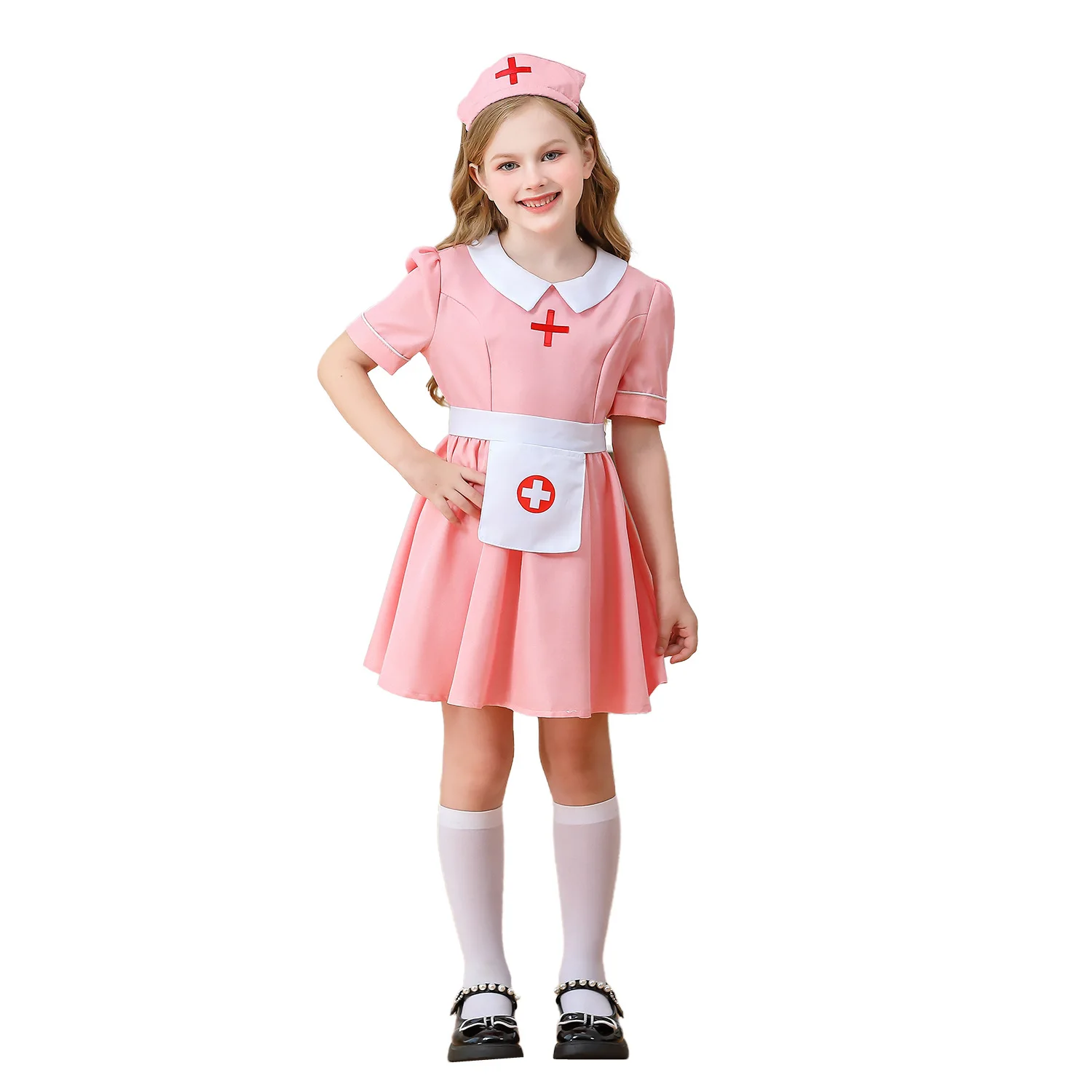 Halloween Children's Costumes Pink Nurse Costume Doctor Nurse Cosplay ...