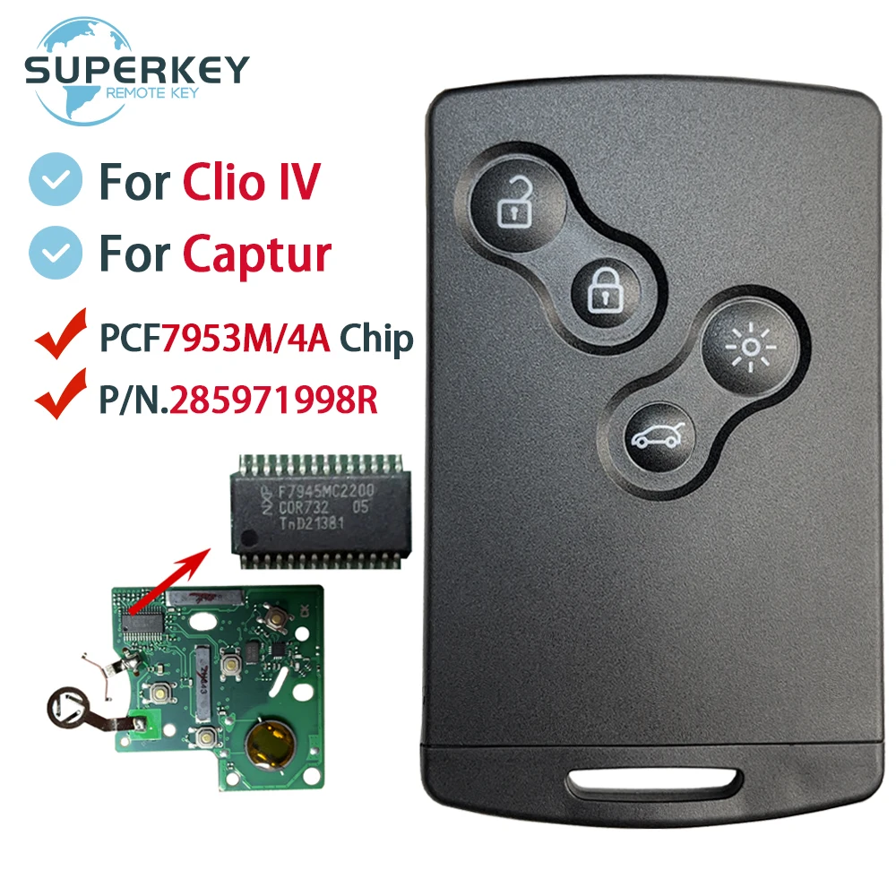 SUPERKEY-For-Renault-Clio-IV-Captur-2009-2010-2011-2012-2013-2014-2015 ...