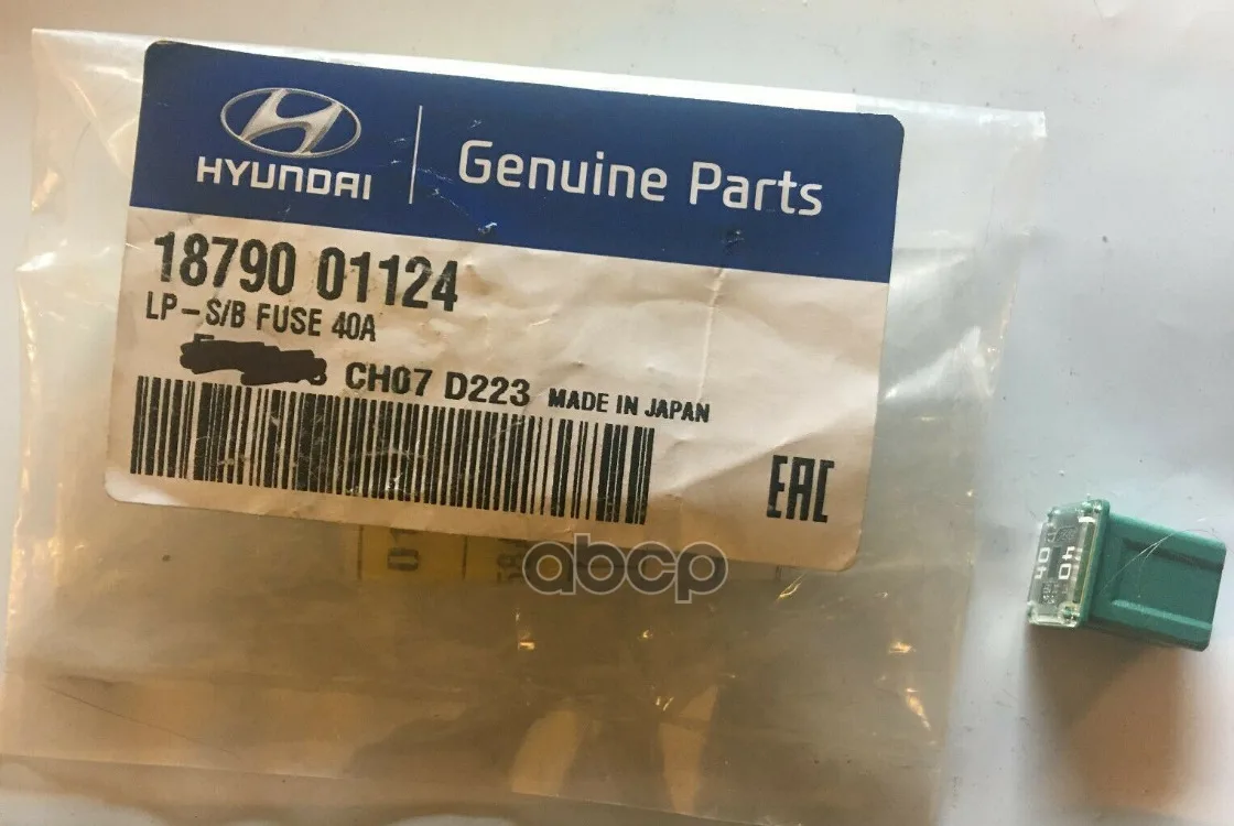 Fuse 40A Hyundai Kia art. 1879001124 for cars car products auto vehicle ...