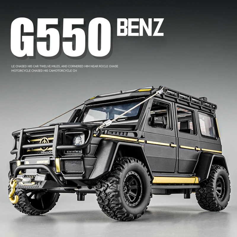 1:24 Benz G550 Adventure 4X4² Alloy Cast Toy Car Model Sound and Light ...