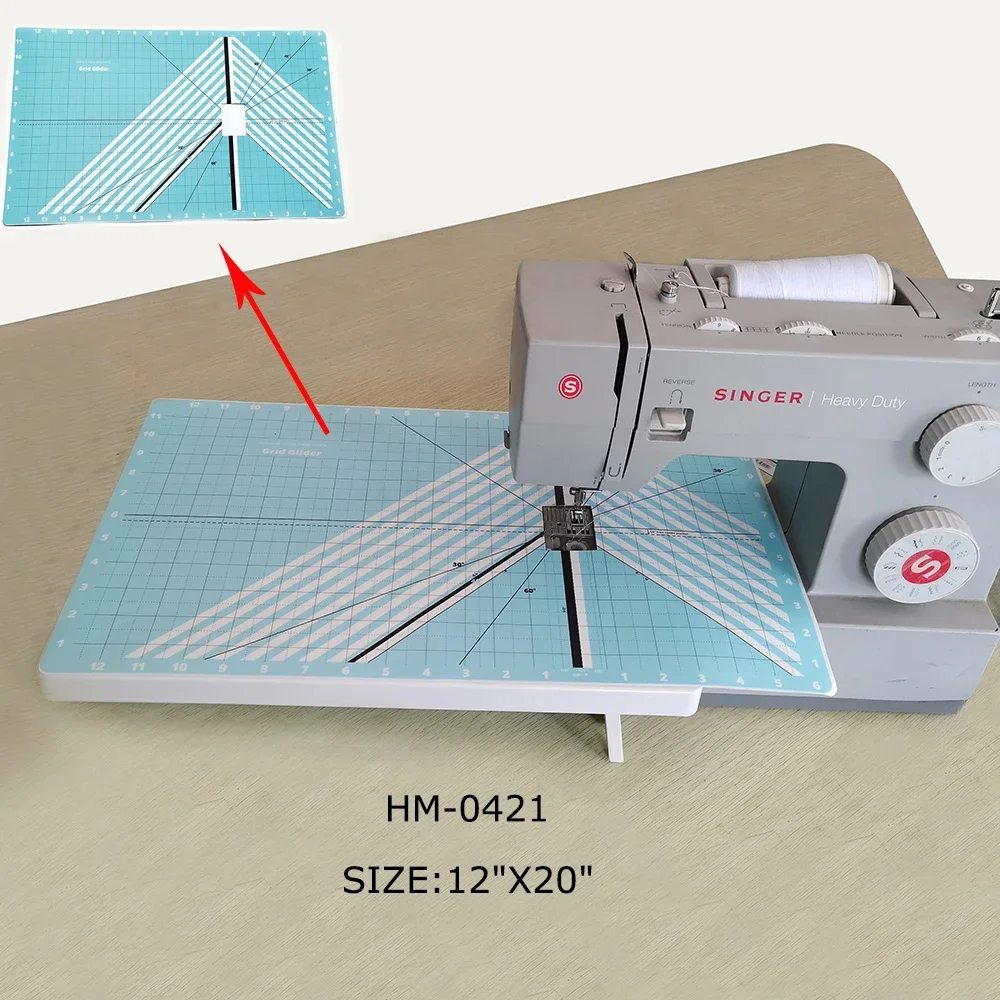 Grid Mark Quilted Slider Cushion Quilting Slider Mat 12 x 20 with Tacky ...