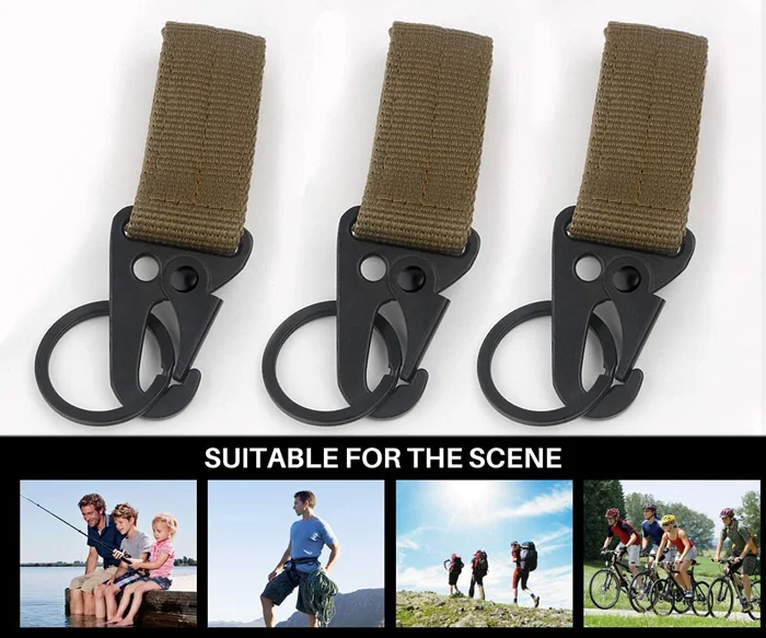 3pcs Tactical Belt Keeper with Key Clip for Duty Gear Belt Key Holders ...