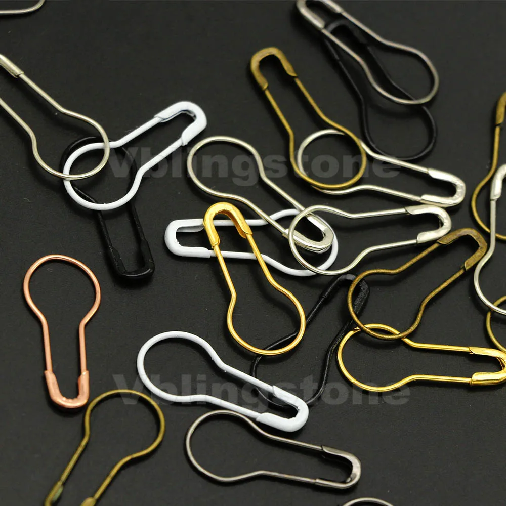 100pcs-Pin-Gourd-Shape-Safety-Pins-Gold-Silver-Metal-Clips-Clothing-Tag ...